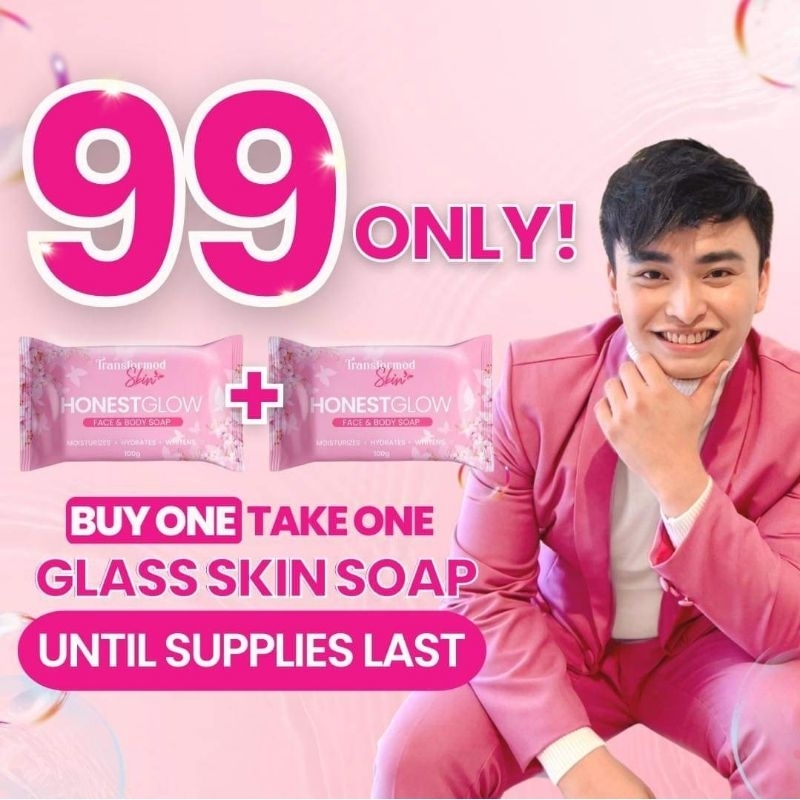 [Buy 1 Take 1] HonestGlow Glass Skin Soap 125g | Shopee Philippines