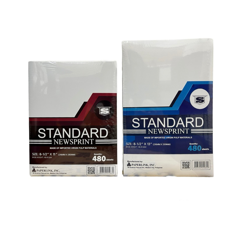 STANDARD NEWSPRINT SHORT/LONG | Shopee Philippines