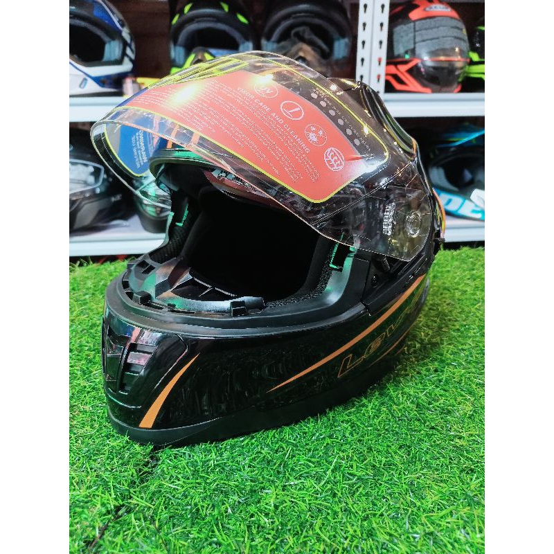 fullface helmet for (LEV3) Dual visor/w/ICC STICKER | Shopee Philippines