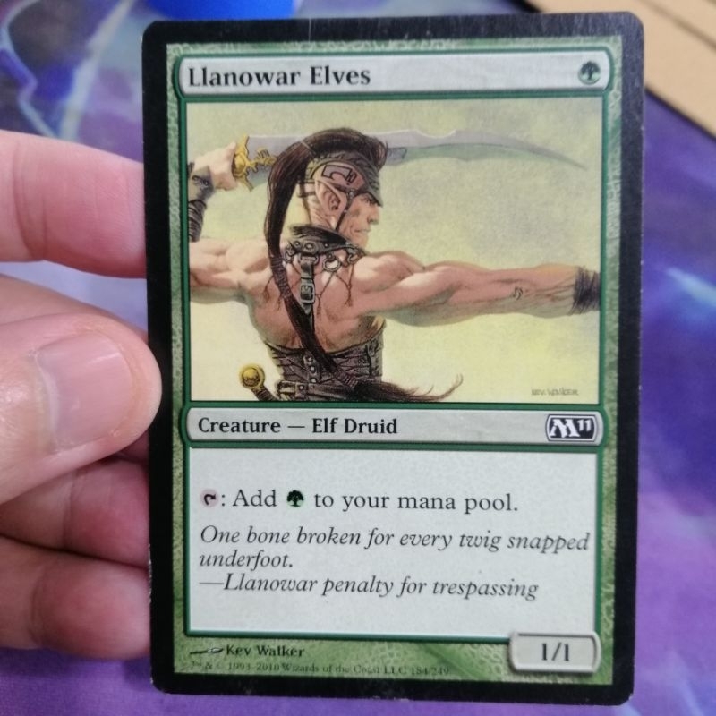 1 PLAYED llanowar elves random expansion MTG card magic commander ...