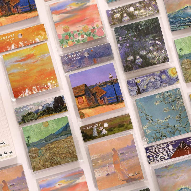 LSY 50Pcs landscape sticky note | Shopee Philippines