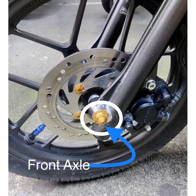 HENG Front Axle (EHE) For Click 125 ,150 V1 V2 & V3 / Beat Carb Or FI ...