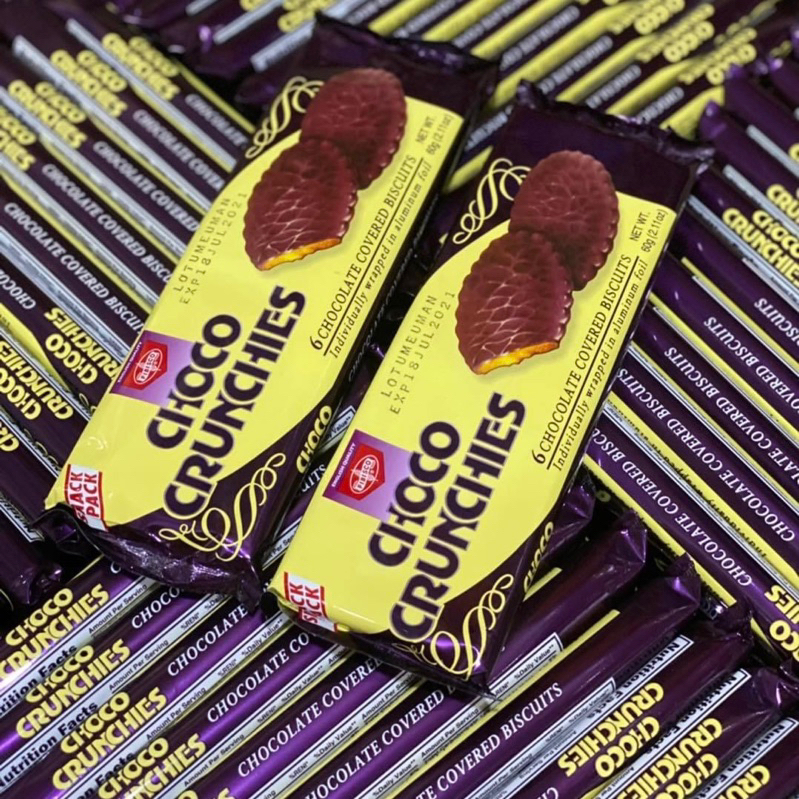 PACK OF 4 - Fibisco Choco Crunchies 60g, Choco Pie, Fudgee Bar, Choco ...