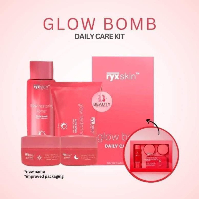 RYX SKIN GLOW BOMB DAILY CARE KIT | Shopee Philippines