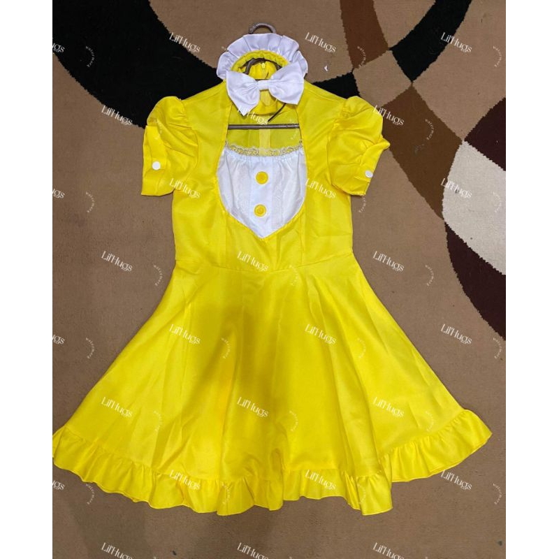 Yellow French Maid Dress Outfit Cosplay Costume Pompompurin | Shopee ...