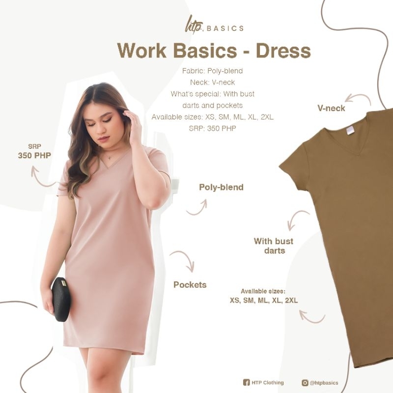 HTP Work Basics Dress | Shopee Philippines