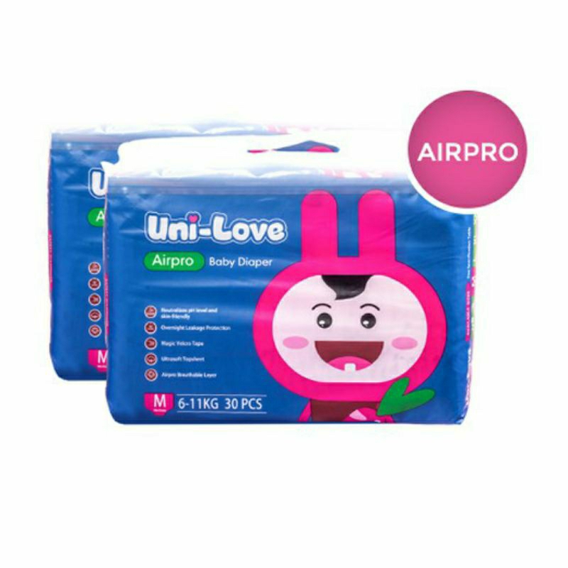 Unilove Medium Airpro 30/60pcs taped type | Shopee Philippines