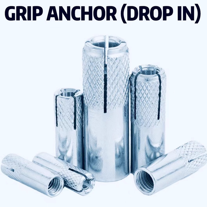 3/8" PER PIECE Galvanized Grip Anchor / Expansion Anchor (DROP-IN ...