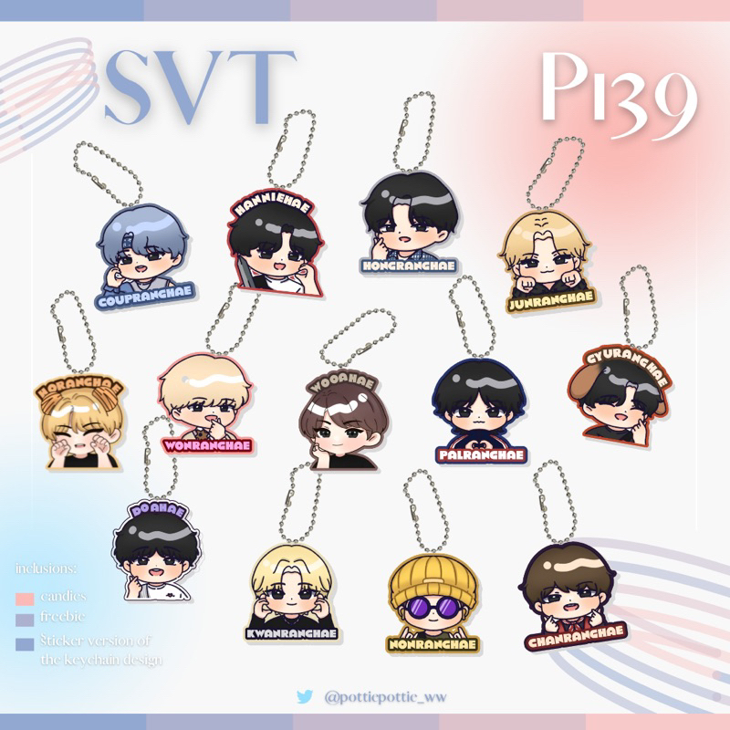 KPOP SVT SEVENTEEN SARANGHAE CHIBI KEYCHAINS | Shopee Philippines
