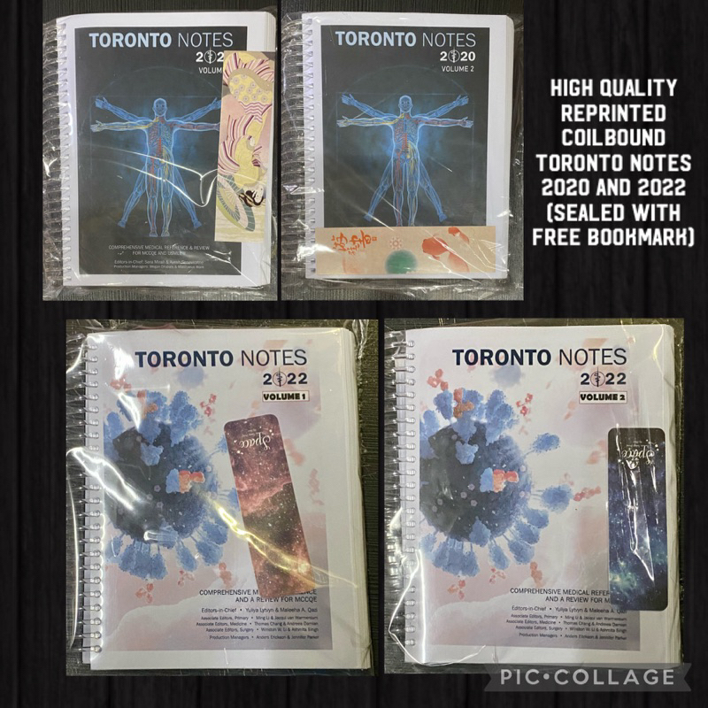 SALE Toronto Notes 2020 and 2022 USMLE Medical Reviewer Textbook ...