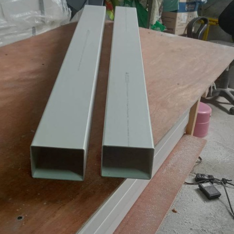 ATLANTA DURACON 3X4" X 4FT TUBULAR DOWNSPOUT, SQUARE PVC PIPE | Shopee ...