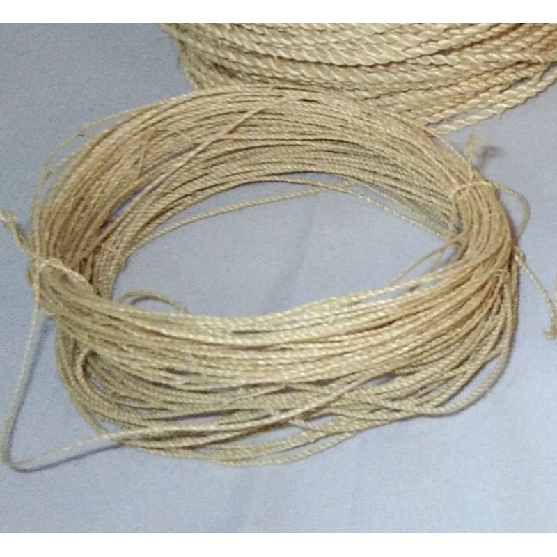 Abaca rope 1.5mm diameter sold per roll (55-57meters in roll) | Shopee ...