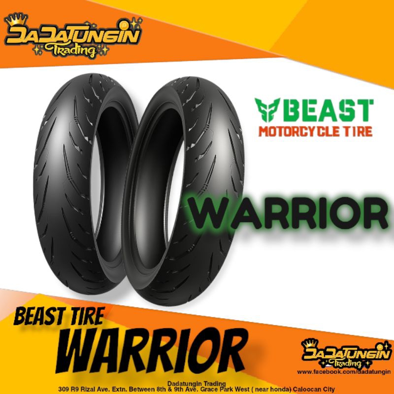 BEAST TIRES Warrior with Free pito and sealant | Shopee Philippines