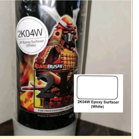 SAMURAI SPRAY PAINT WHITE EPOXY SURFACER 2k04W(2K IN A CAN) 400ML ...