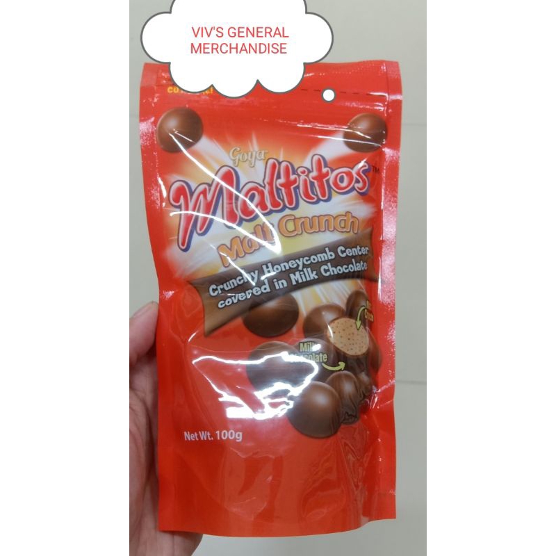 Goya Maltitos Malt Crunch ( 100g ) | Shopee Philippines