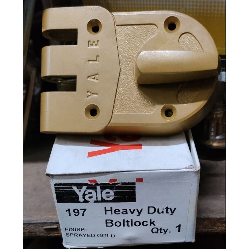 Yale Heavy Duty Single Deadlock for Sliding Door #197 Made in England ...