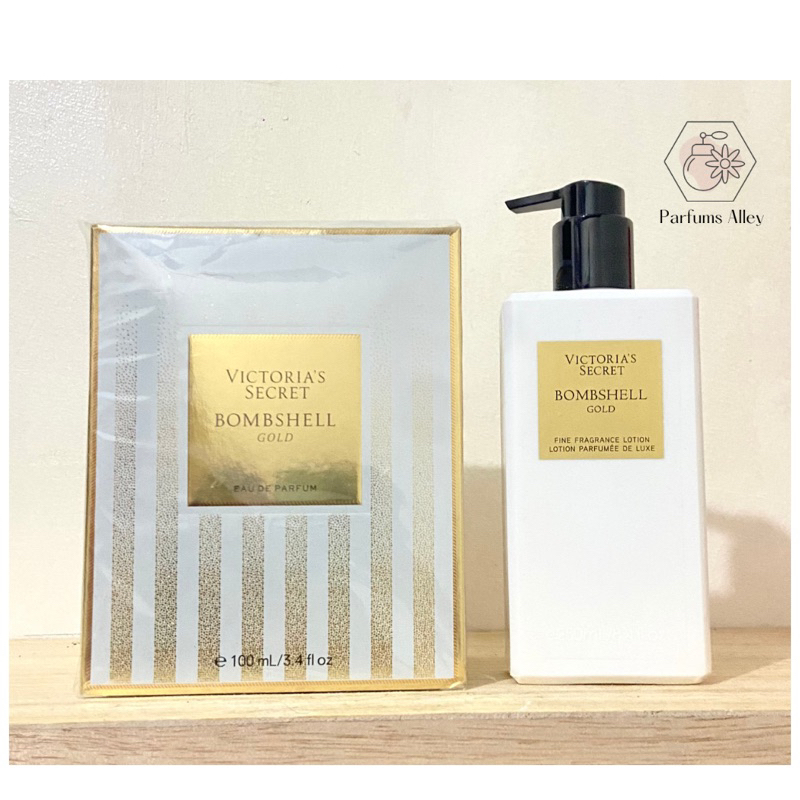 Victoria’s Secret Bombshell Gold Perfume & Lotion Set | Shopee Philippines