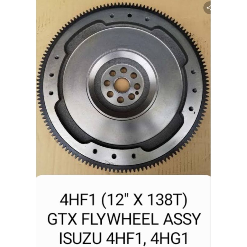 Flywheel Assembly Isuzu 4HF1, 4HG1 (12" x 138T x8 Holes x 16.5mm) 40mm ...