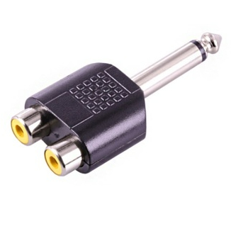 MIXER PLUG 2RCA JACK TO PL 55 PLUG MONO | Shopee Philippines