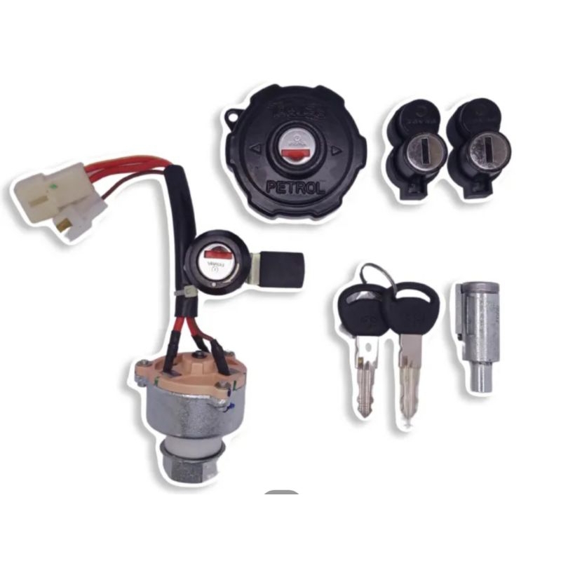 KGC - Lock Set with Keys (E4 Petrol Phili) Piaggio Parts | Shopee Philippines