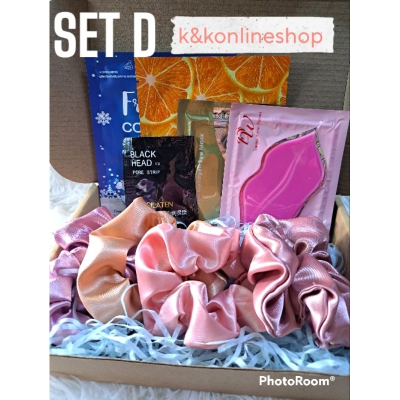 Gift Set , Scrunchies with Box perfect gift set and giveaway l with ...