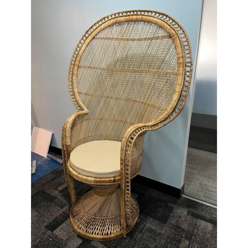 PEACOCK RATAN CHAIR with FREE foam /Rattan Chair | Shopee Philippines