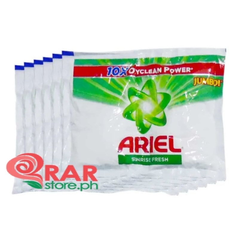 Ariel Sunrise Fresh Jumbo Powder Detergent 70 grams (6pcs) | Shopee ...