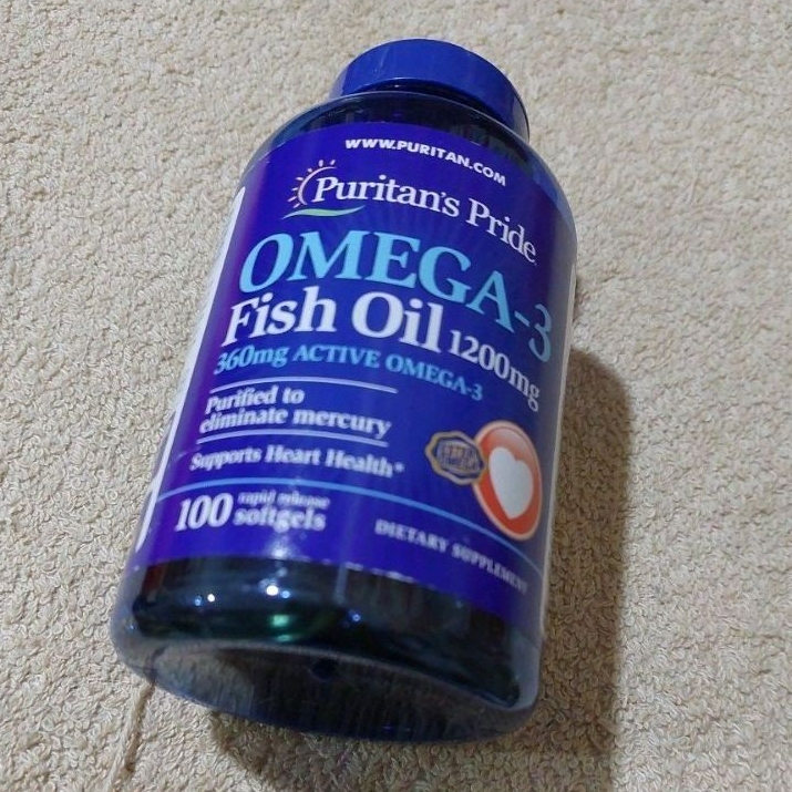 Puritan's Pride Omega-3 Fish Oil Softgels | Shopee Philippines
