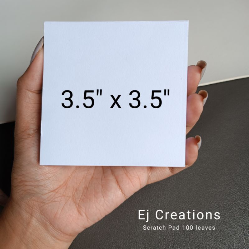 Scratch Pad / Blank Sheets / Memo Pad / Notepad [100 leaves] | Shopee ...