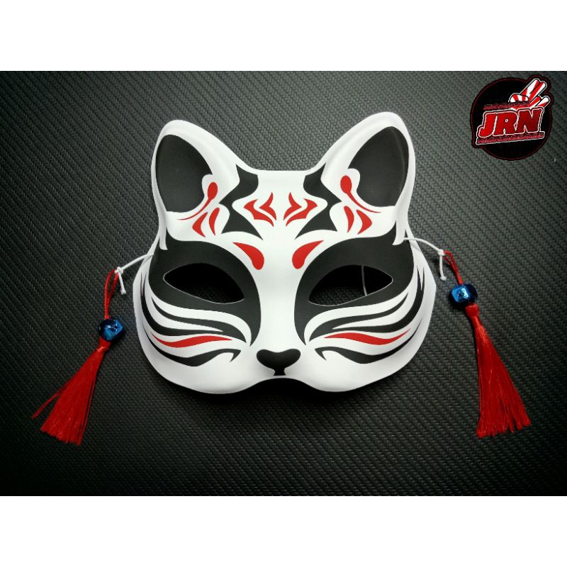 Japanese Kitsune Cat Mask - JDM Japan Inspired | Shopee Philippines
