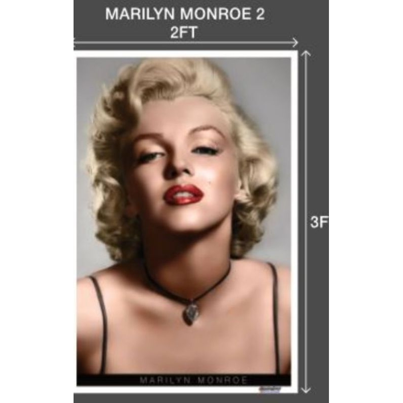 MARILYN MONROE TARPAULIN POSTER B 2X3FT | Shopee Philippines