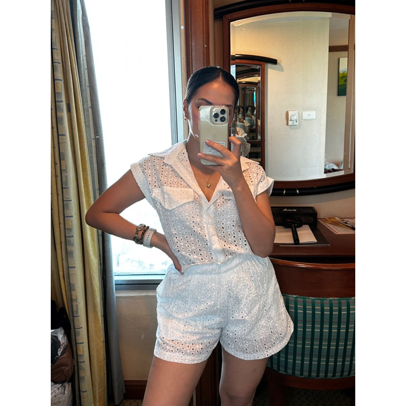 0249 Premium | Eyelet Terno | Fits S- Semi Large | Shopee Philippines