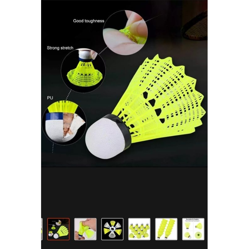 3pcs/box shutyle cock synthetic badminton shuttle cocks badminton nylon ...