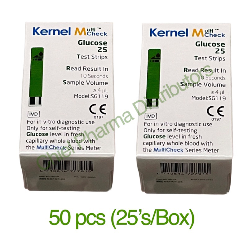 50’s Glucose test Strips for Kernel Multi-Check Meter | Shopee Philippines