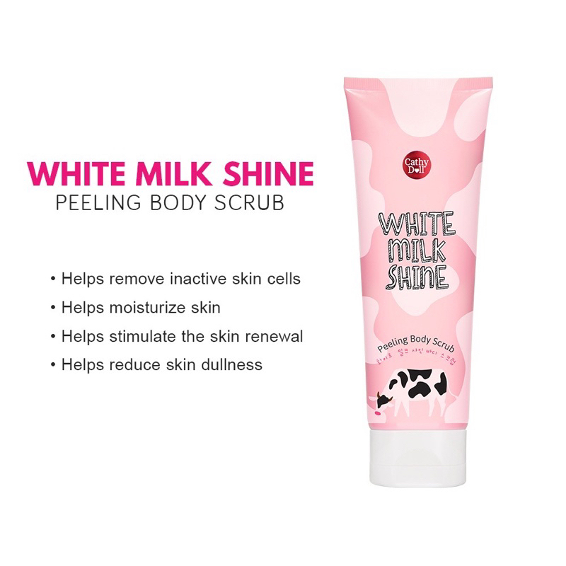 Cathy Doll White Milk Shine Peeling Body Scrub (320ml) | Shopee Philippines