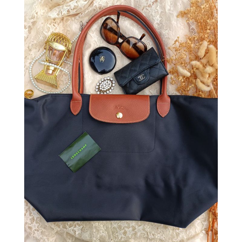 Classic Longchamp Original Le Pliage Large Long Handle Black 1899089001 ...