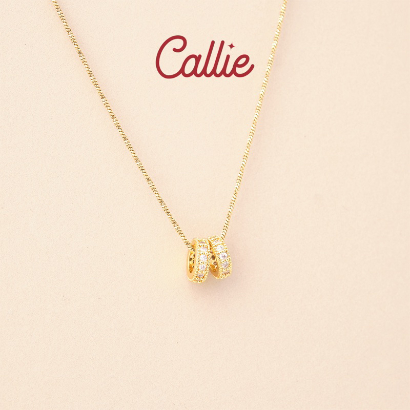 Callie 14k Gold Plated Avery Promise Necklace Shop.Callie | Shopee ...