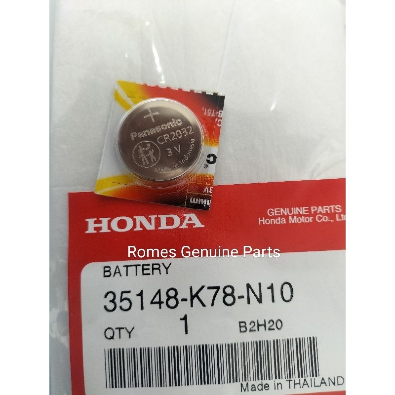 REMOTE SMART KEY BATTERY ADV 150 & 160, PCX 150 & 160, CLICK 150 & 160 ...