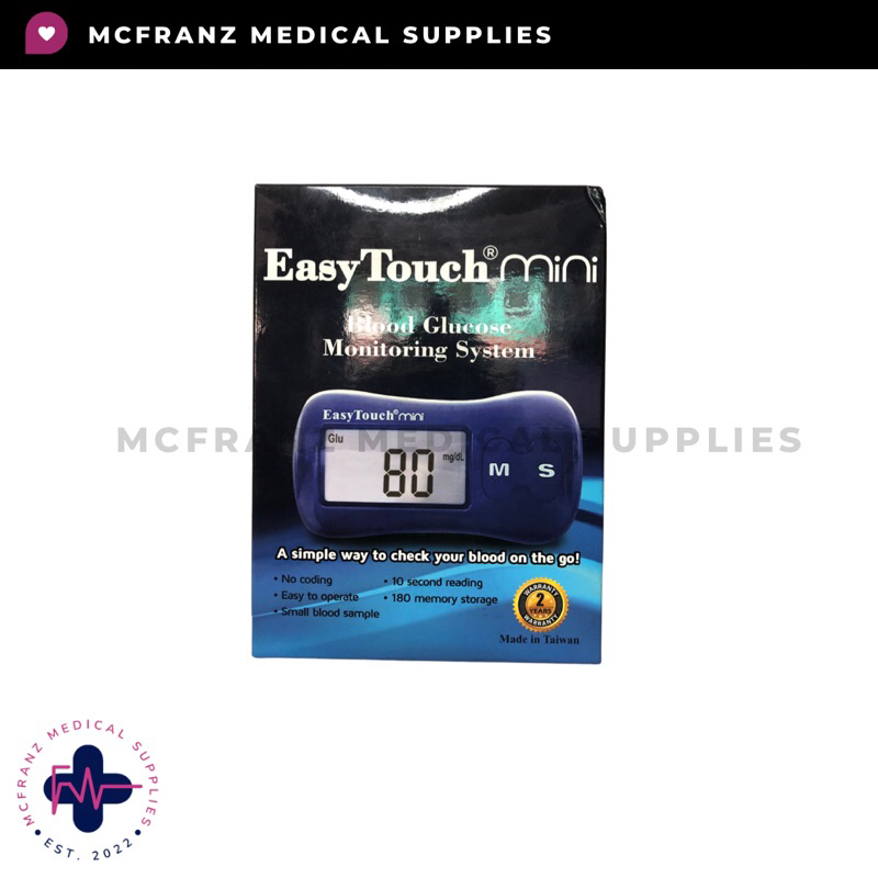 EASY TOUCH MINI Blood Glucose Monitoring system || Glucometer ...