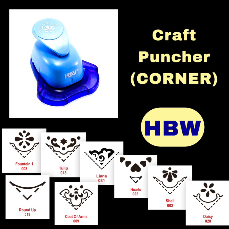 HBW Craft Puncher corner design per piece | Shopee Philippines
