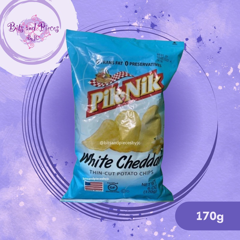 Pik-Nik White Cheddar Thin-Cut Potato Chips 170g | Shopee Philippines