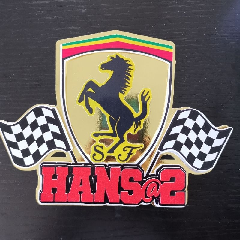 2D FERRARI Theme Customized Cake Topper | Shopee Philippines