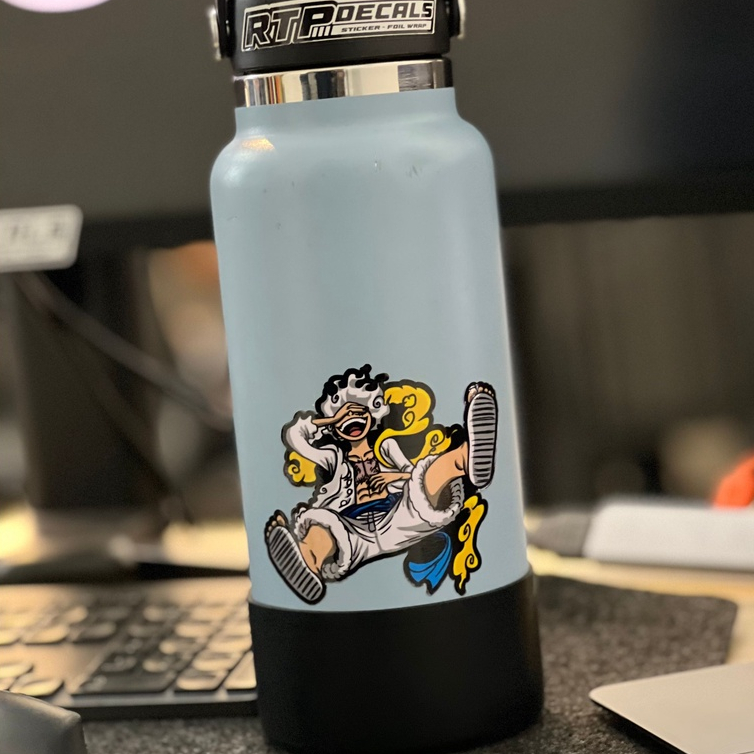 Aquaflask Hydroflash Once Piece Luffy Gear 5 Sticker Decals | Shopee ...