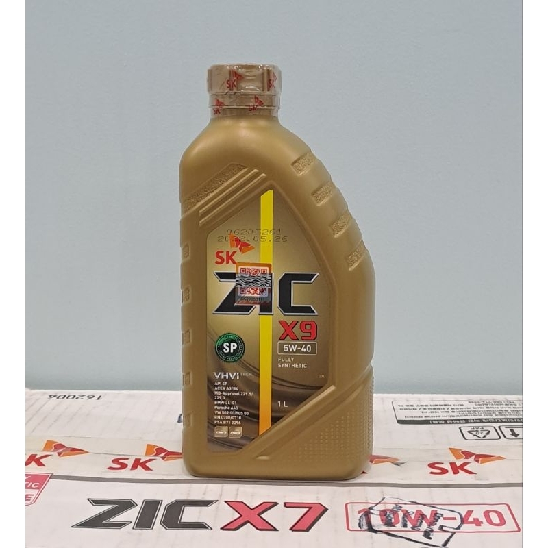 ZIC X9 5w40 Diesel/Gasoline Fully Synthetic 1-Liter | Shopee Philippines
