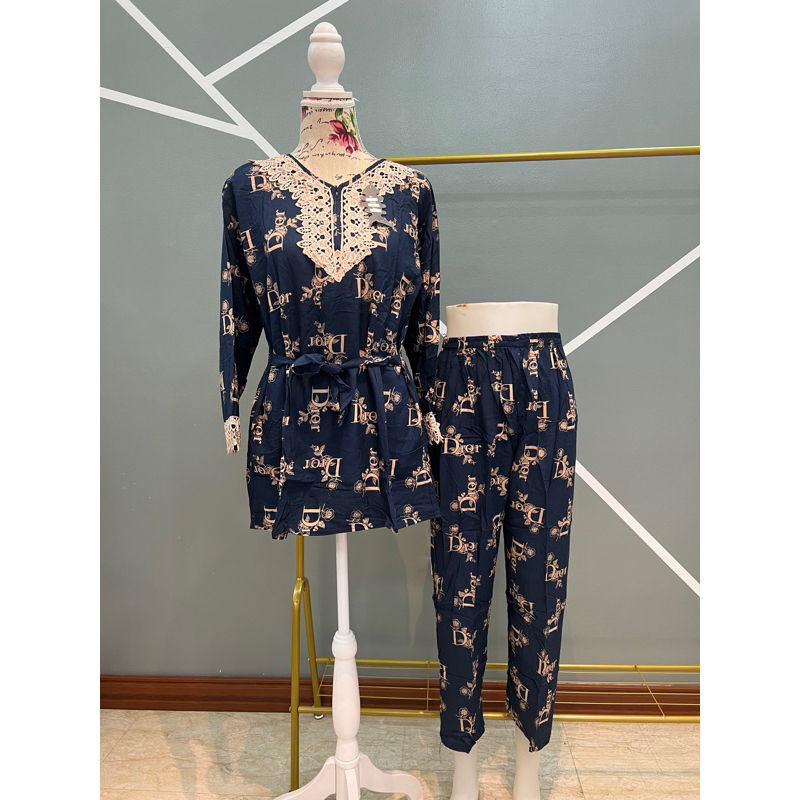 Terno Batik with Lace | Shopee Philippines