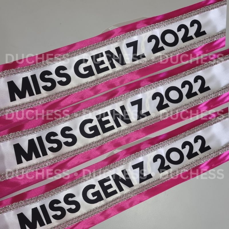 Customized Pageant Sash Customized Sash Premium and Deluxe | Shopee ...
