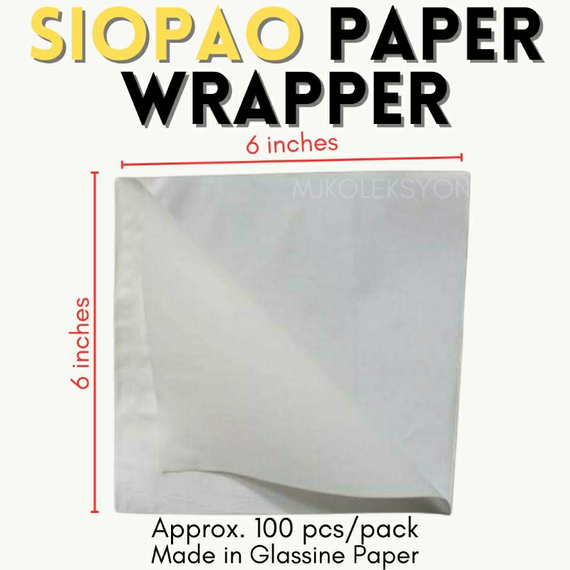 Donut and Siopao Paper Wrapper 6x6inches 100pcs | Shopee Philippines