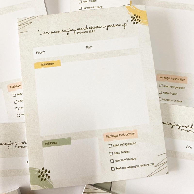 Package notes 40 sheets in a pad | Shopee Philippines