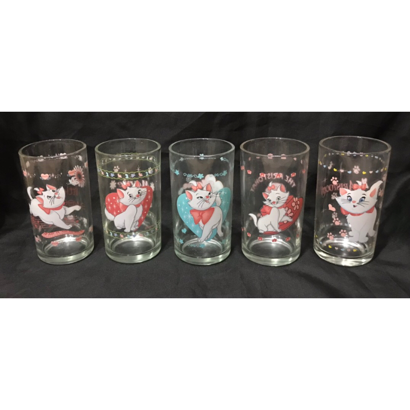 Disney glass cups- The Aristocats | Shopee Philippines