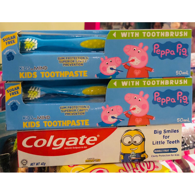 Colgate/ Peppa Pig Anti Cavity Toothpaste (with FREE Toothbrush) for ...